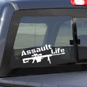 Assault Life Vinyl Decal Car Laptop Window Bumper Sticker /multiple ...