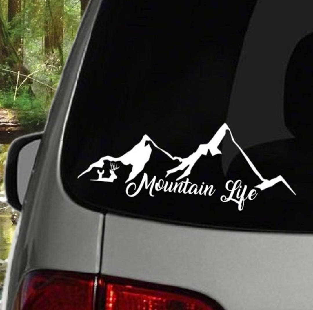 Mountain Life Decal /multiple Colors - Etsy