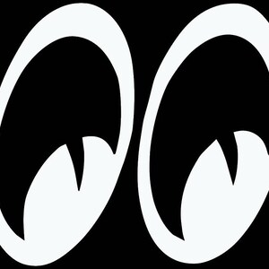 Moon Eyes Decal /multiple Colors | Etsy