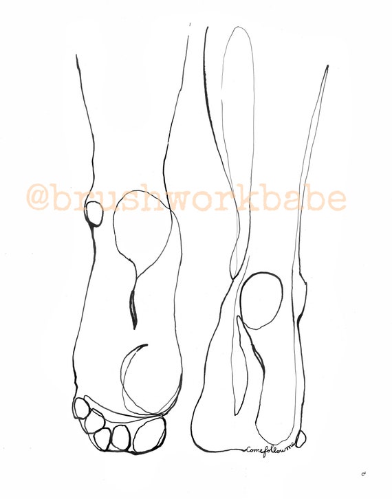 PRINTABLE come Follow Me Continuous Line Drawing - Etsy