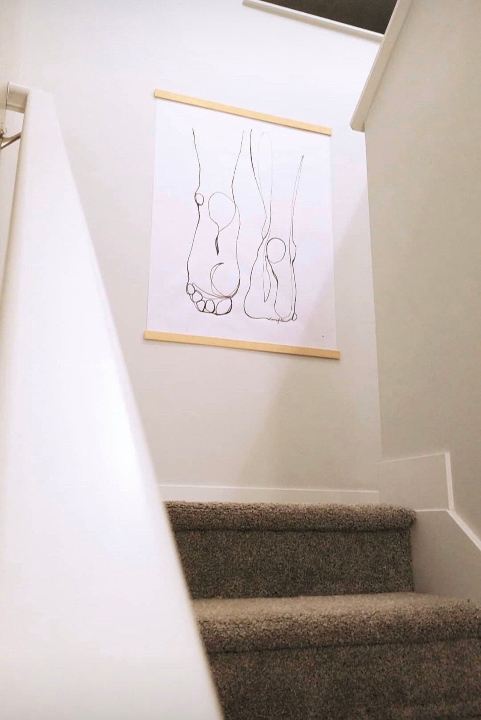 PRINTABLE come Follow Me Continuous Line Drawing - Etsy