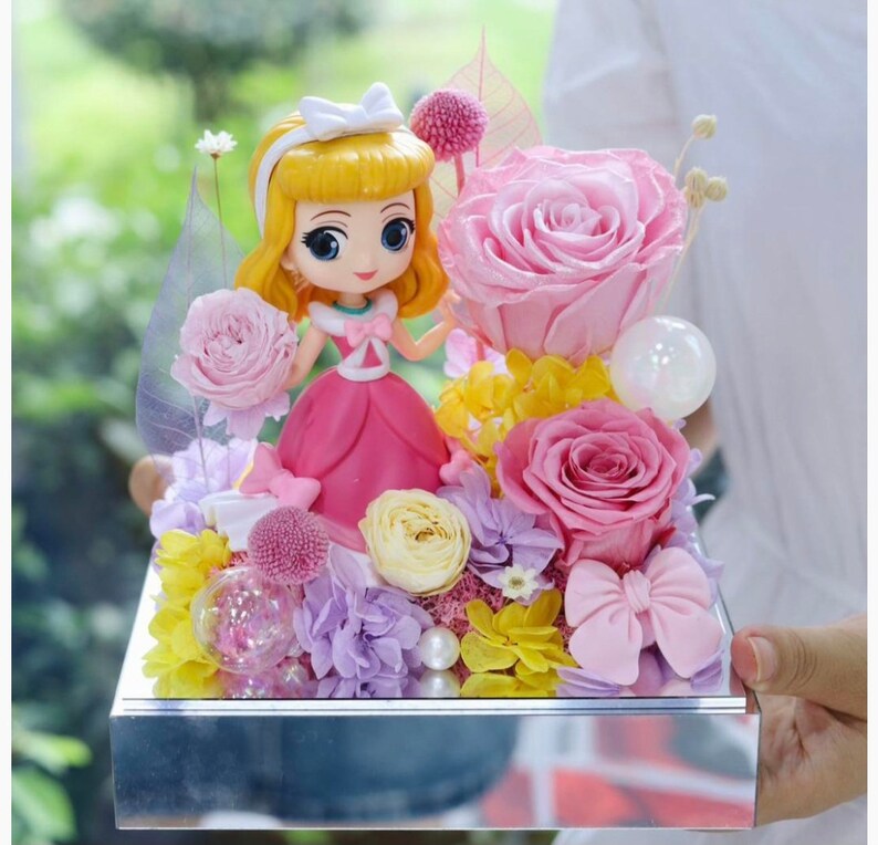 Princess Preserved Rose Acrylic Flower Box - Etsy