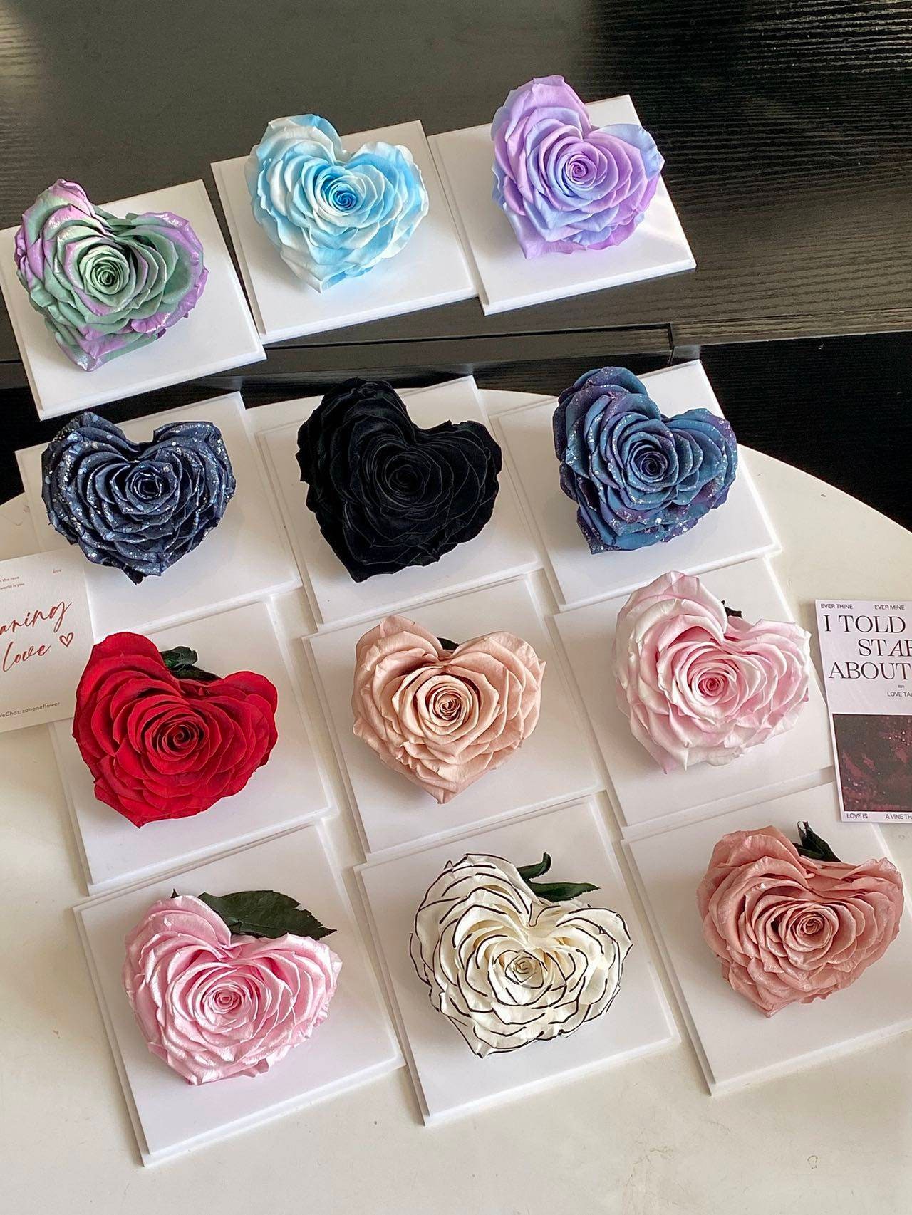 Eternal Heart Forever Roses Mirror Acrylic Gift Box - Etsy