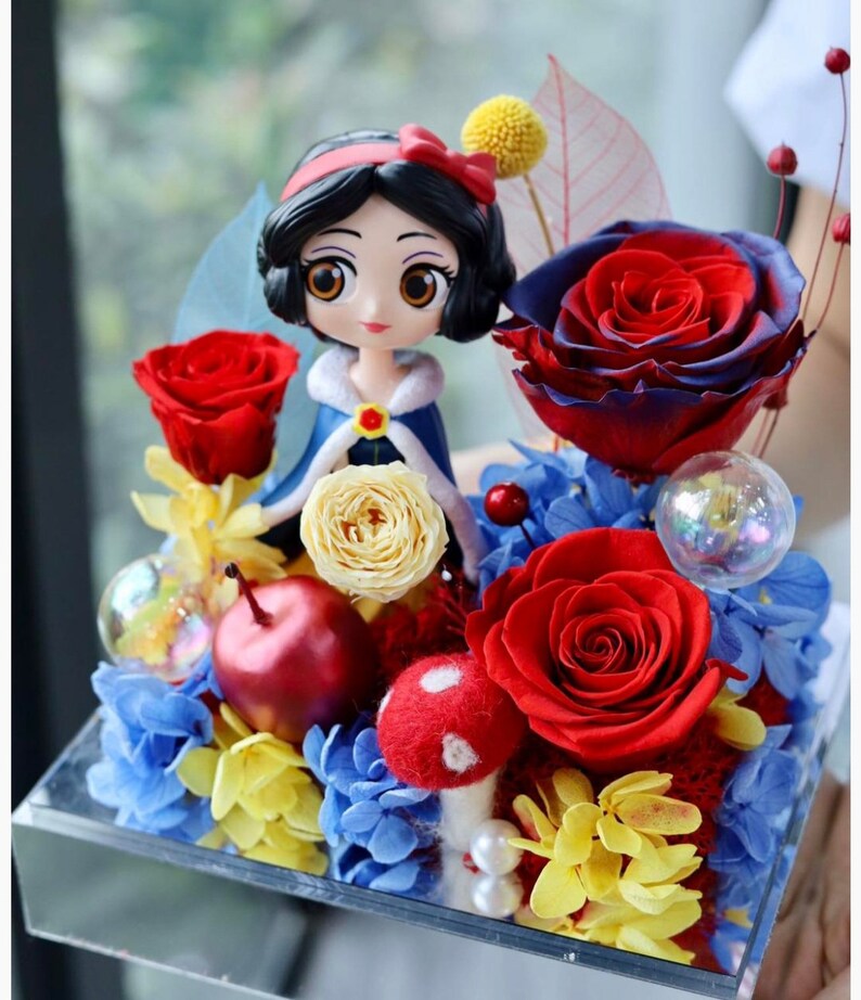Princess Preserved Rose Acrylic Flower Box - Etsy