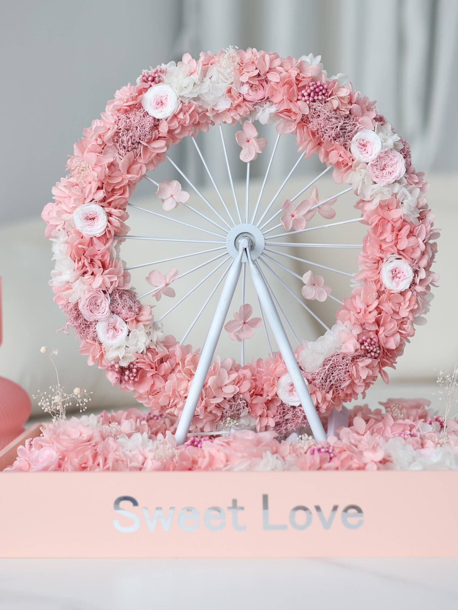 Romantic Ferris Wheel Forever Flowers Acrylic Gift Box - Etsy