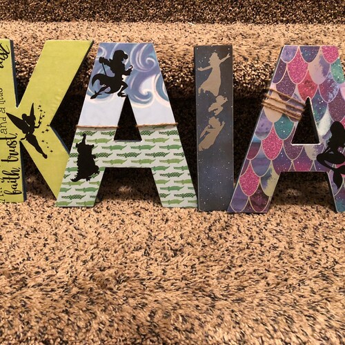 Girl Peter Pan Letters - Etsy