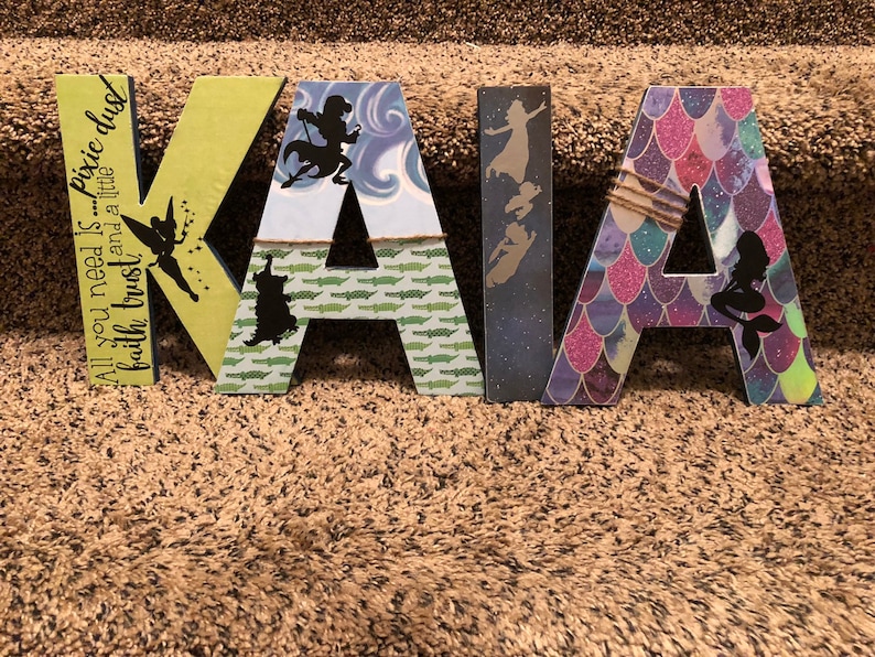 Girl Peter Pan Letters - Etsy