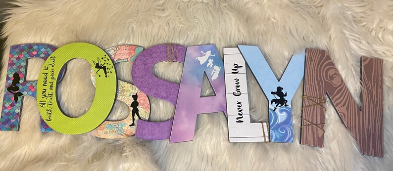 Girl Peter Pan Letters - Etsy