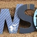 Peter Pan Themed Blue Nursery Letters - Etsy