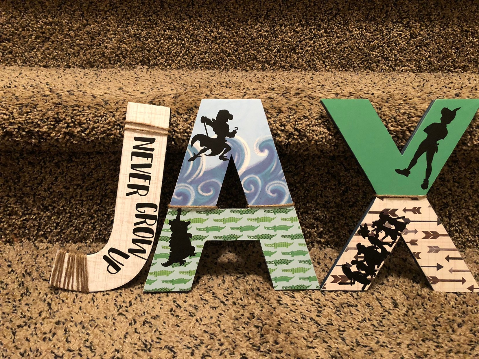 Peter Pan Theme Nursery Letters - Etsy