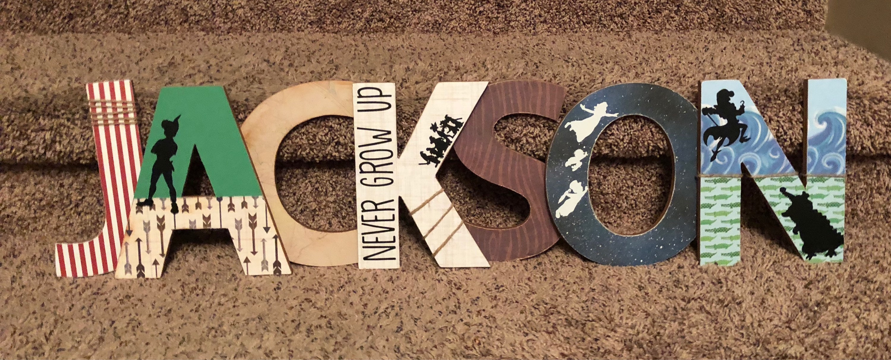 Peter Pan Theme Nursery Letters - Etsy