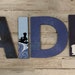 Peter Pan Themed Blue Nursery Letters - Etsy