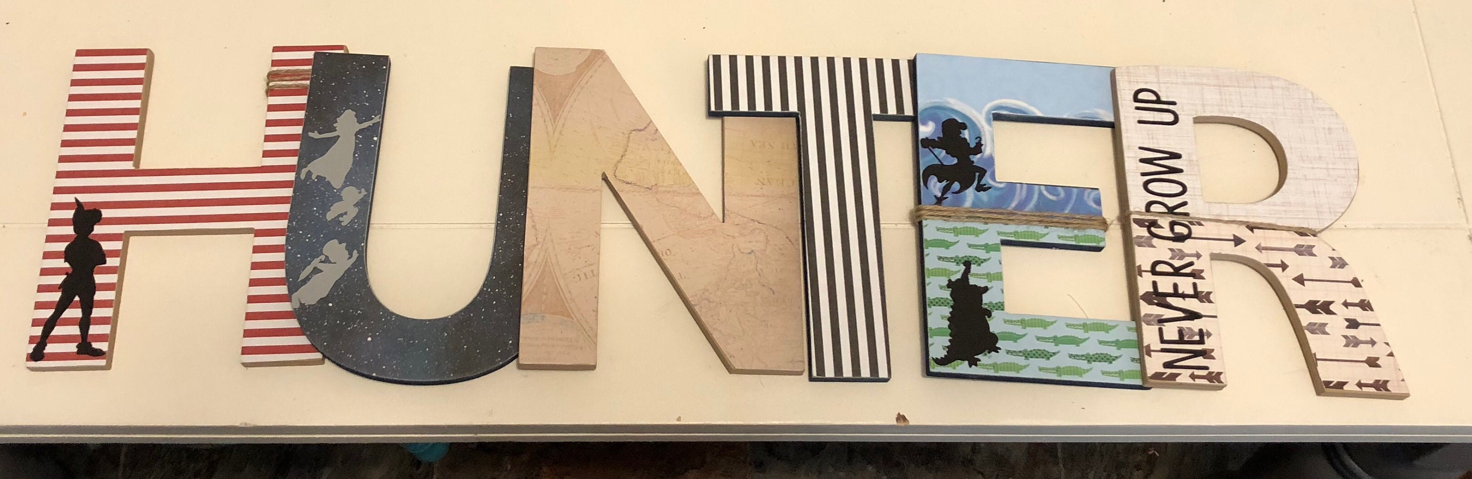 Peter Pan Theme Nursery Letters - Etsy
