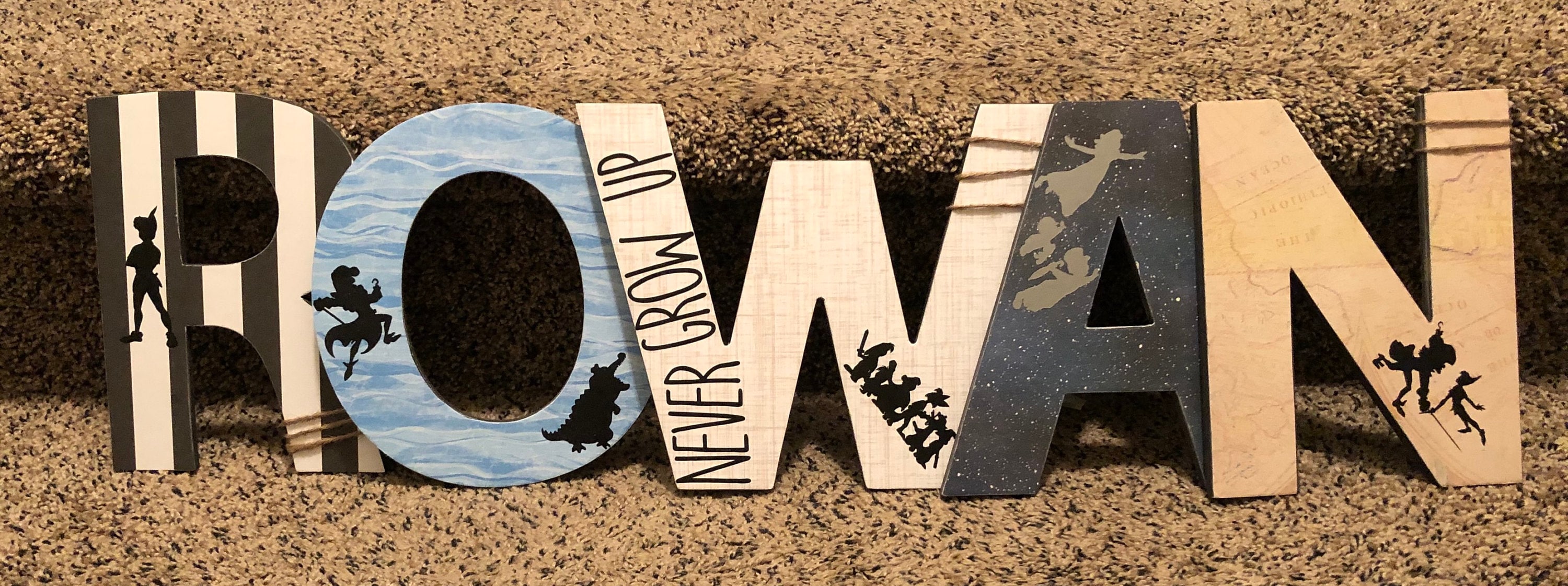 Peter Pan Theme Nursery Letters - Etsy