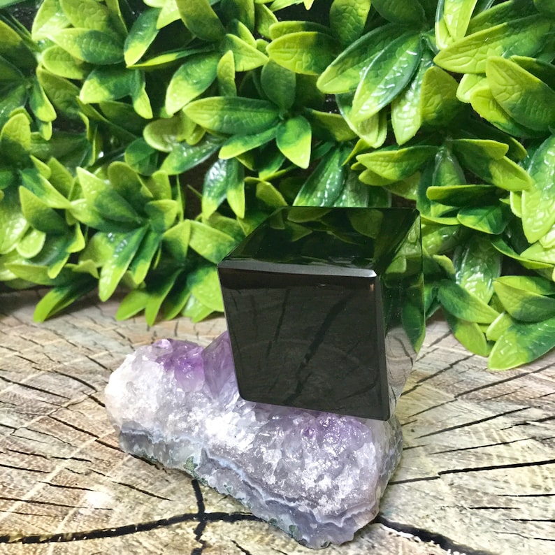 Obsidian Cube, Beautiful Obsidian Paperweight - Etsy