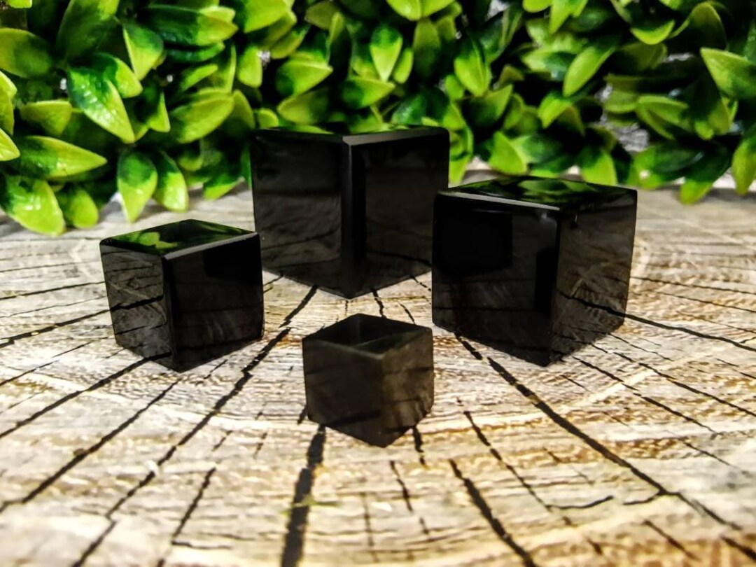 1 Beautiful Obsidian Paperweight, Obsidian Bucket, Choose Between 4 ...