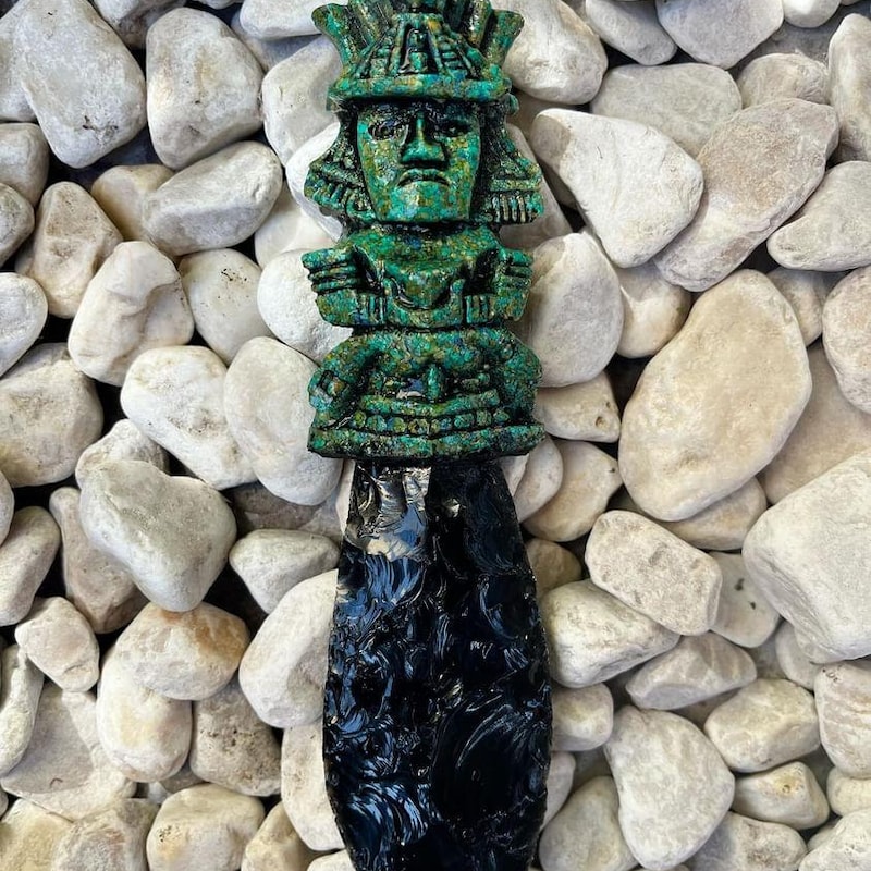 Obsidian Dagger Sculpture - Etsy