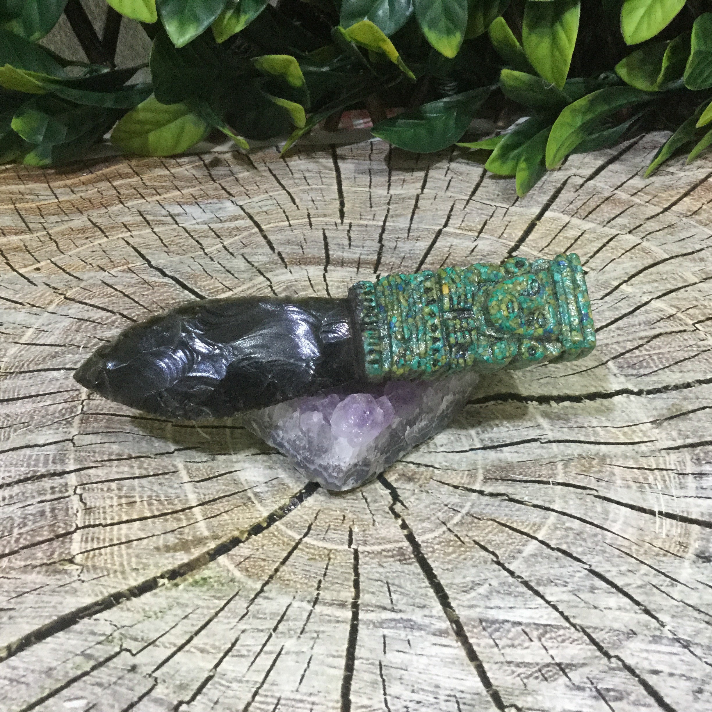 Obsidian Knife Ceremonial Obsidian Dagger | Etsy