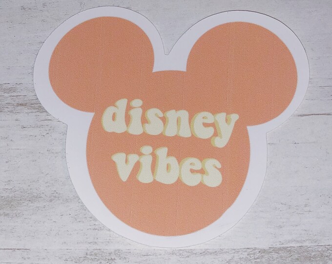 Disney Vibes Sticker Disney Sticker Mickey Mouse Sticker Waterproof ...