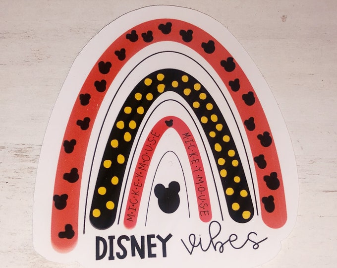 Disney Vibes Rainbow Sticker Mickey Mouse Sticker Disney Sticker Walt ...