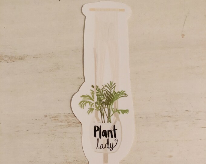 Plant Lady Sticker Plant Sticker Macrame Plant Sticker Hanging Plant ...