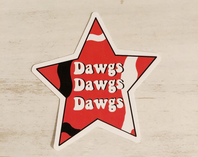 Georgia Star Sticker UGA Dawgs Star Sticker UGA Dawgs Sticker Star ...