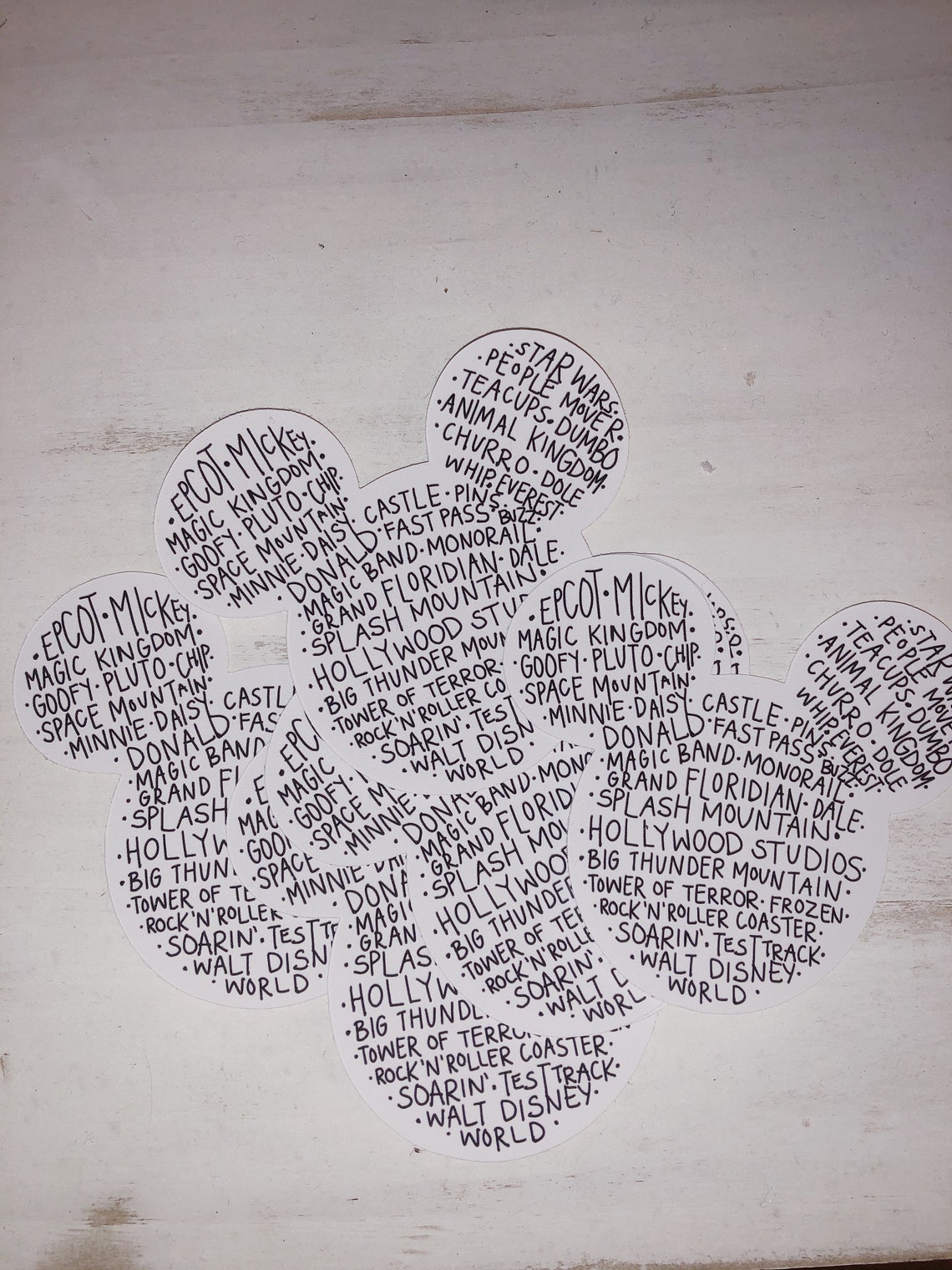 Walt Disney World Favorites Sticker Disney World Essentials - Etsy