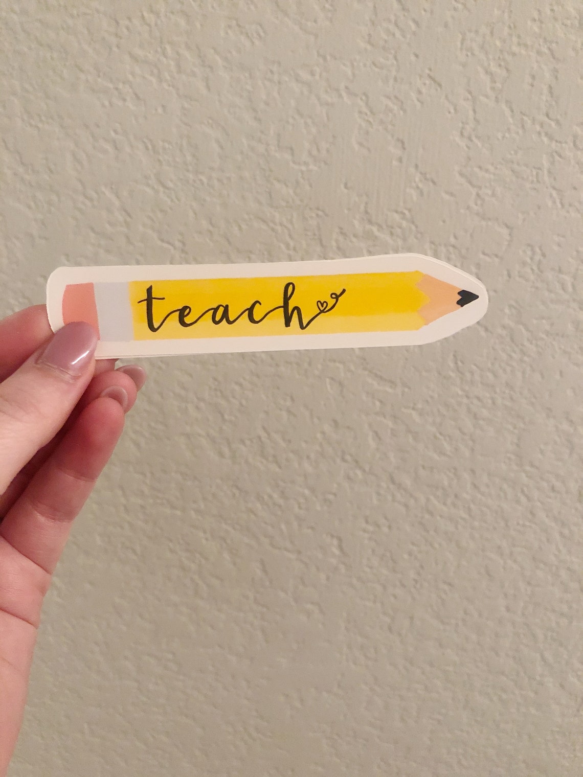 Teach Sticker Teach Pencil Sticker Pencil Sticker | Etsy