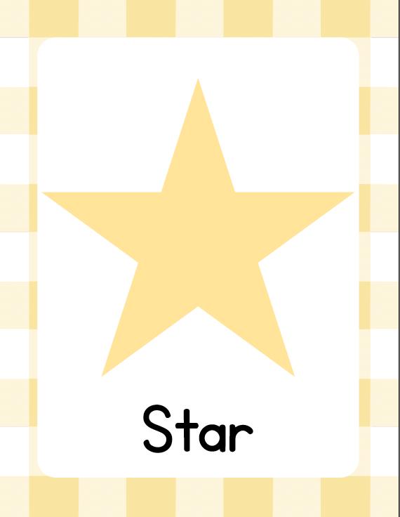 Gingham Shape Posters | Pastel Classroom Decor | 2D Shapes | Homeschool ...