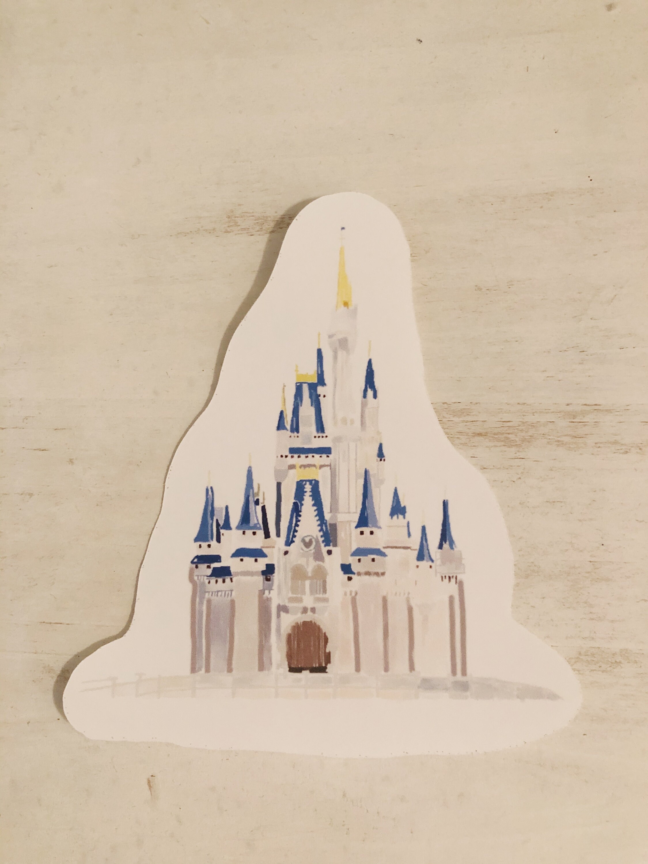 Walt Disney World Castle Sticker Cinderella's Castle - Etsy