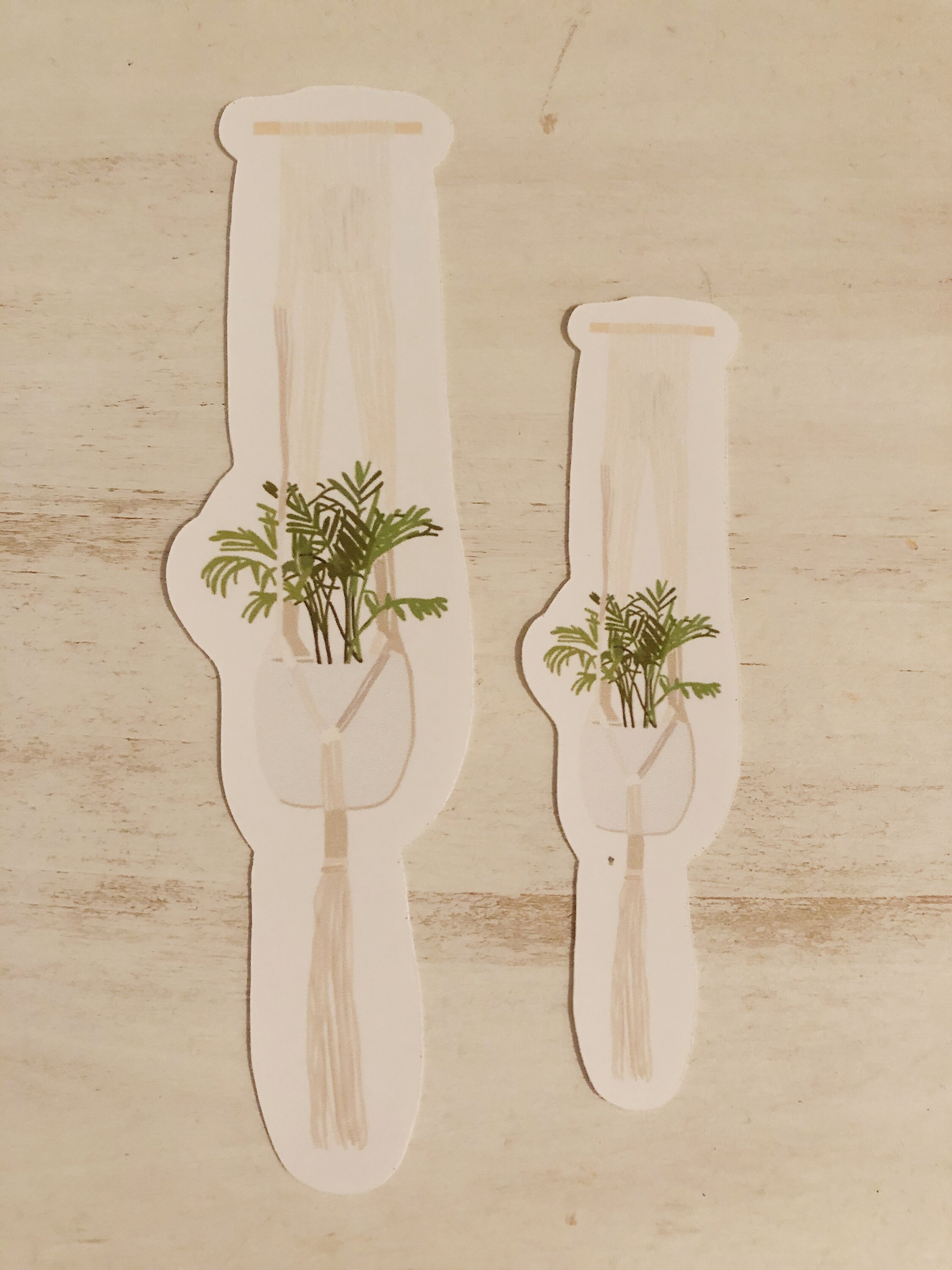Plant Sticker Hanging Plant Sticker Macrame Plant Sticker | Etsy