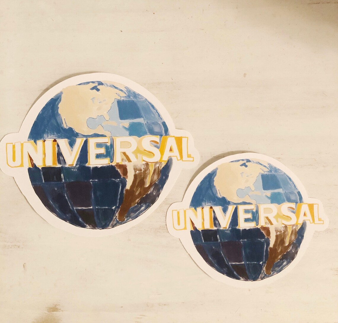 Universal Studios Sticker Universal Ball Sticker Universal - Etsy