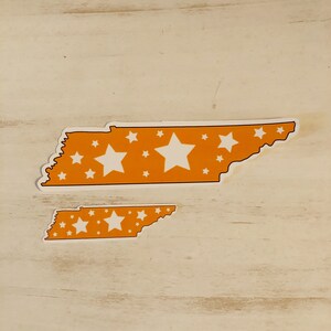 Tennessee Sticker Star Pattern Tennessee Sticker State of Tennessee ...