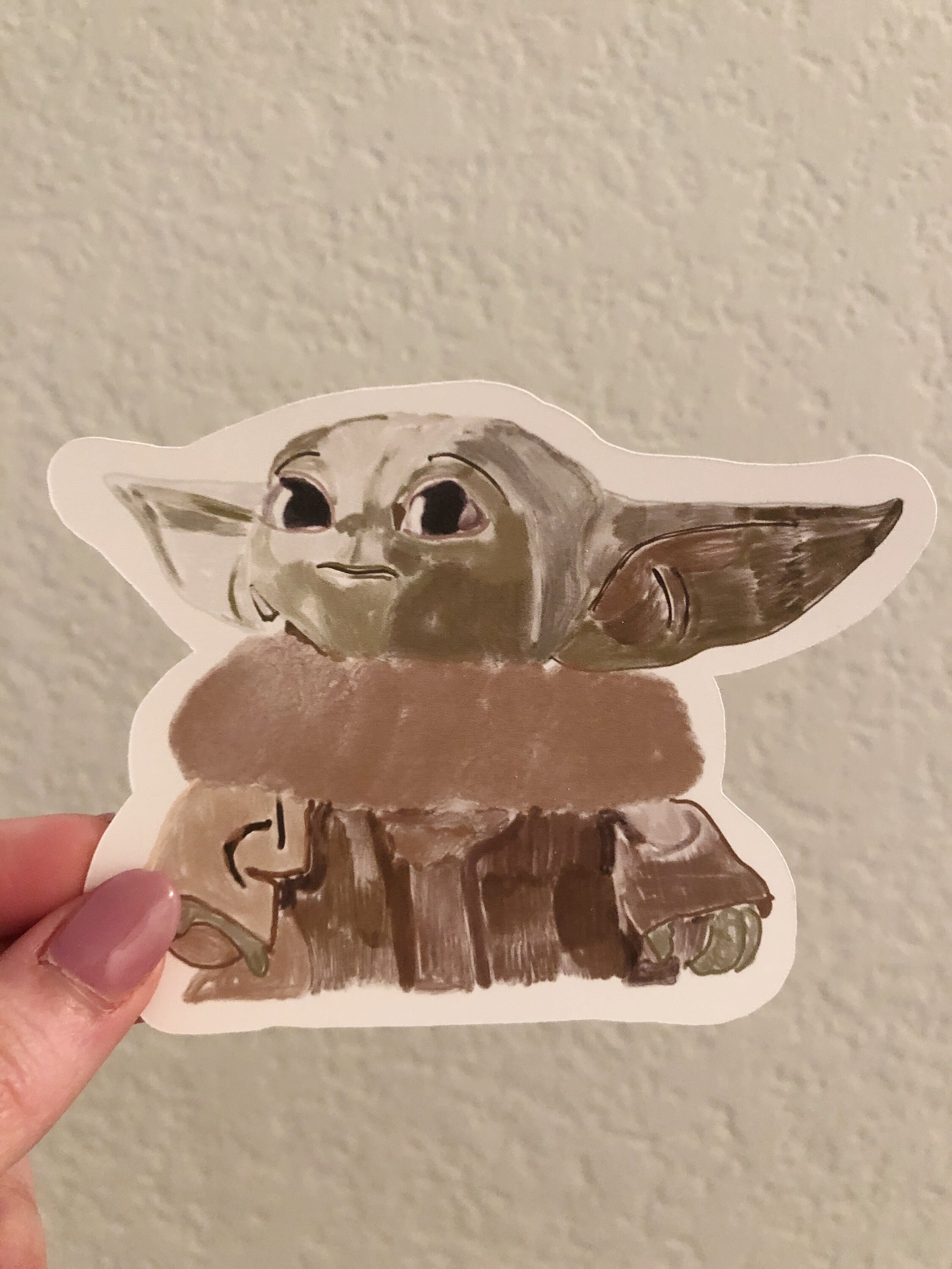Baby Yoda Sticker | the Child Sticker | the Mandalorian Sticker ...