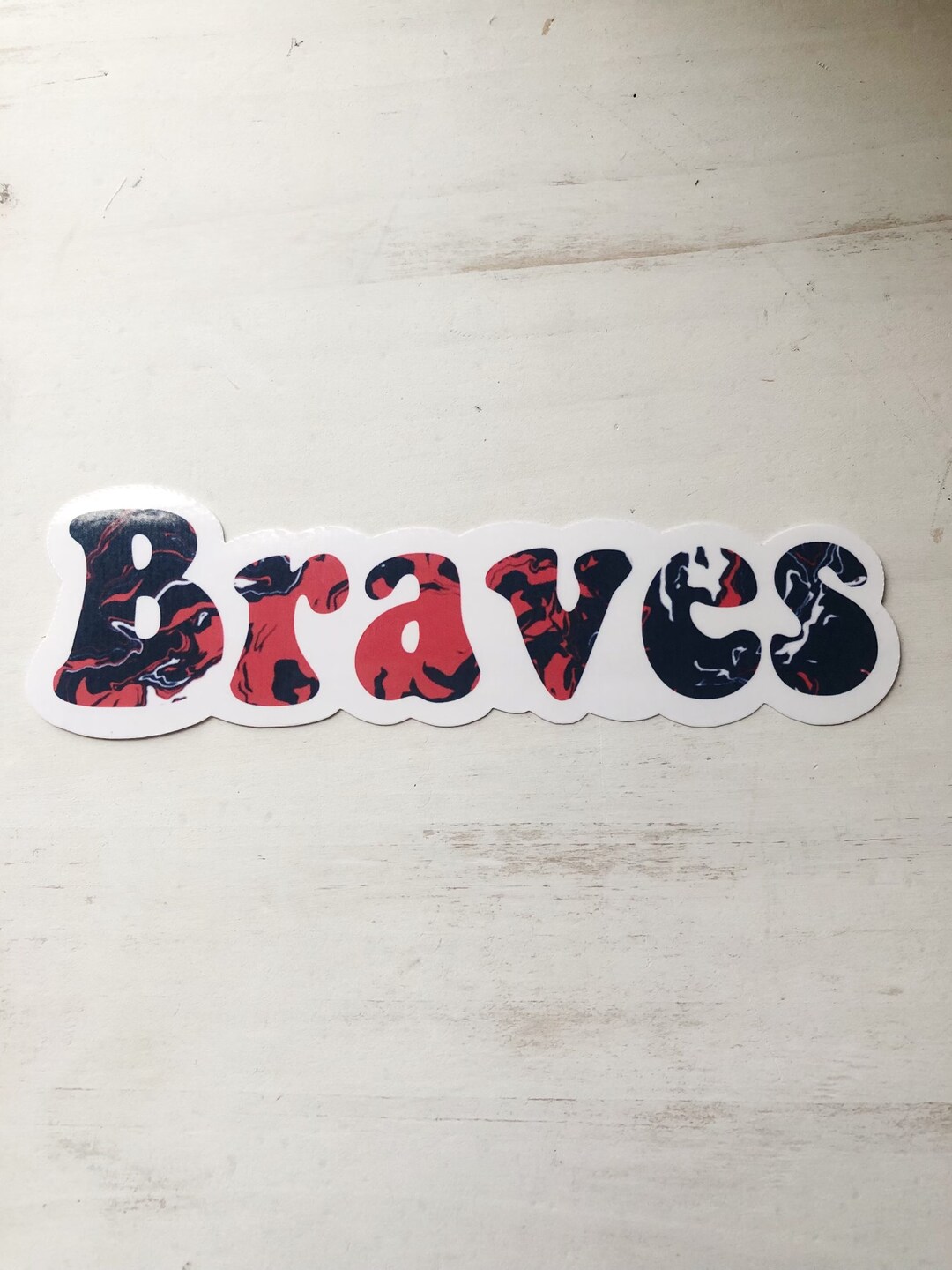 Atlanta Braves Sticker | Braves Sticker | Tie Dye Braves Sticker ...