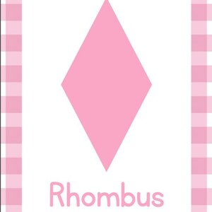 Gingham Shape Posters | Pastel Classroom Decor | 2D Shapes | Homeschool ...