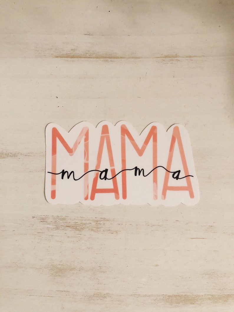 Waterproof Mama Sticker | Calligraphy Mom Decal - Etsy