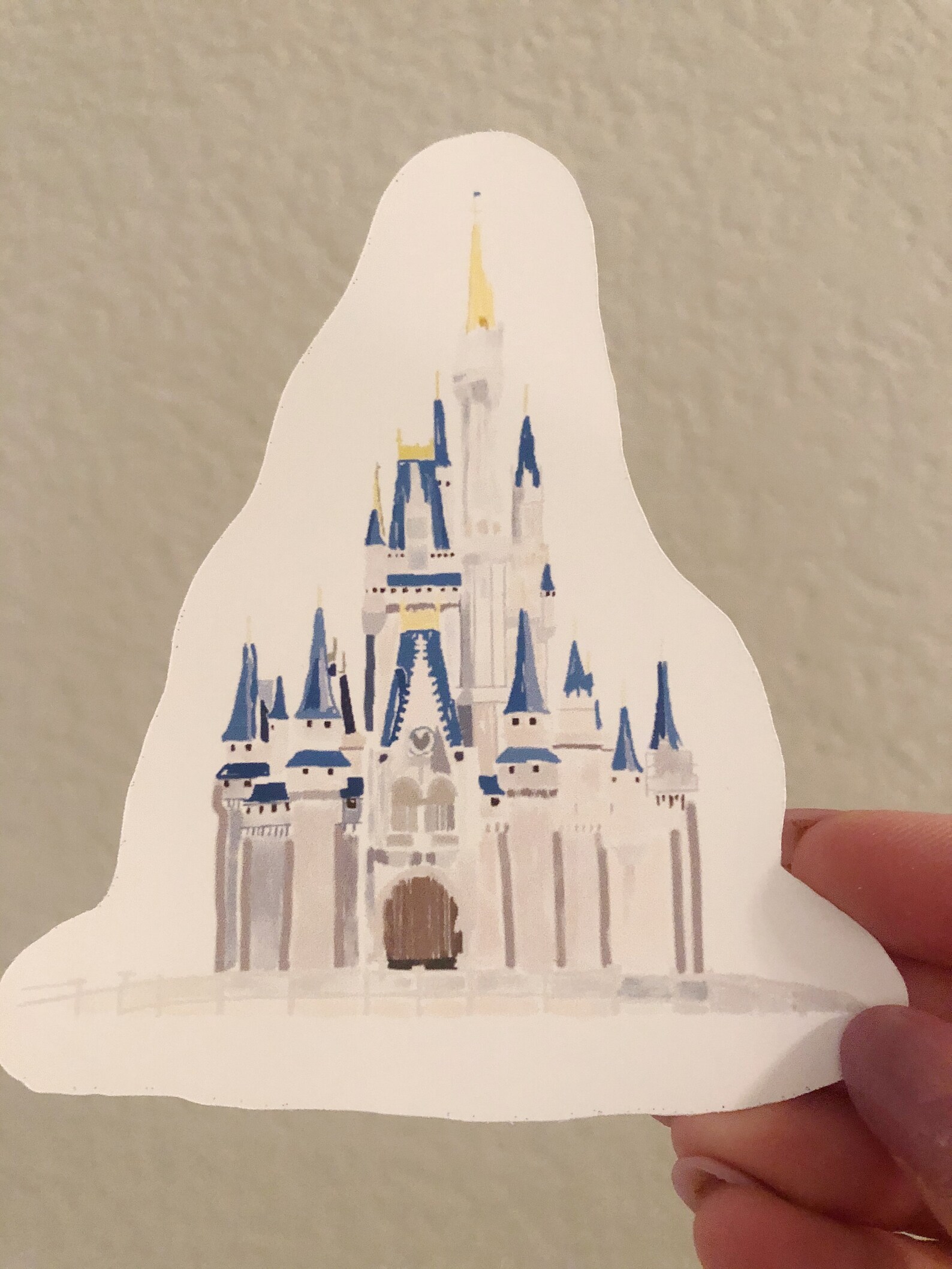 Walt Disney World Castle Sticker Cinderella's Castle | Etsy