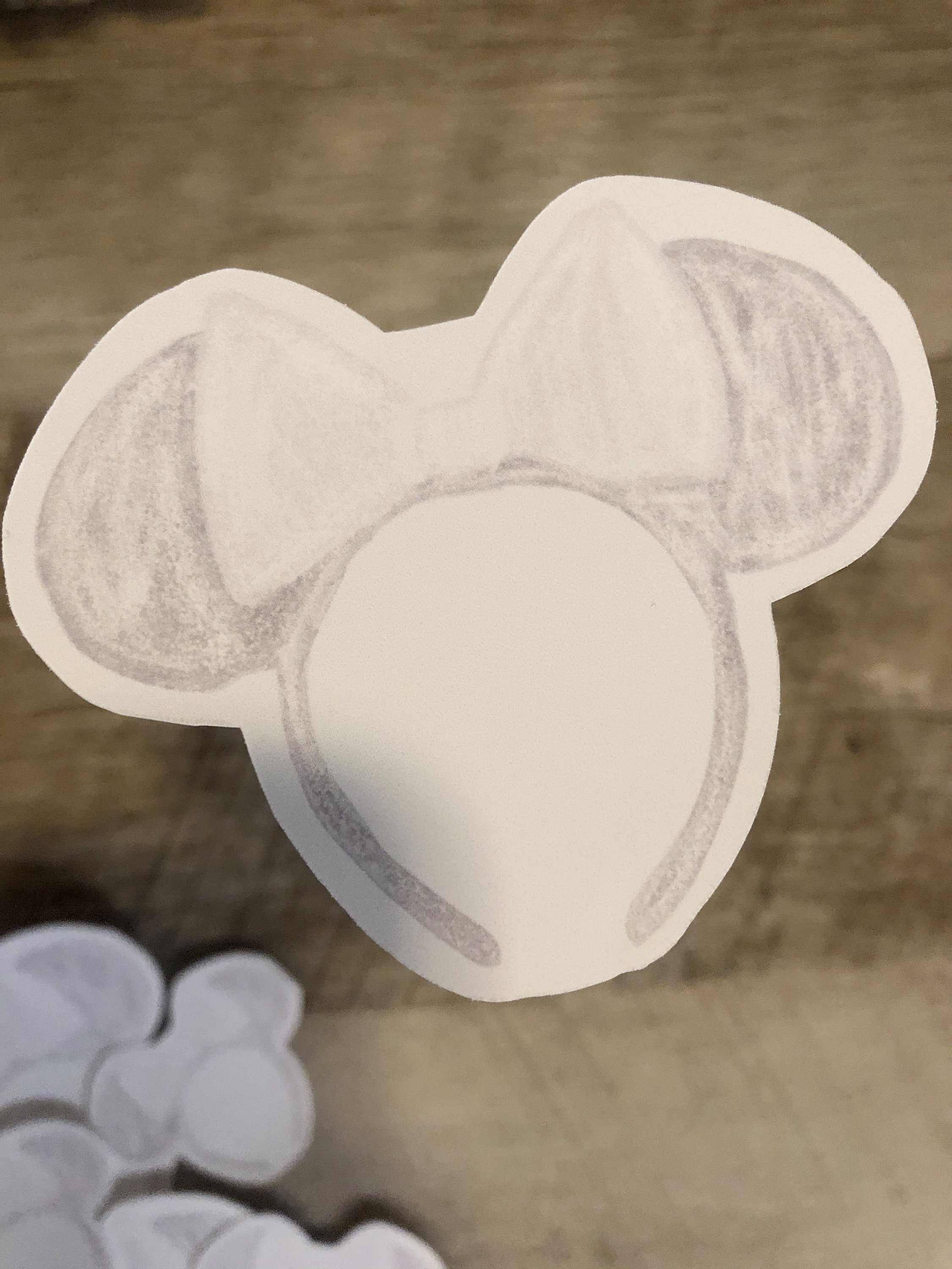 Minnie Mouse Ears Sticker Minnie Ears Sticker Disney Ears - Etsy