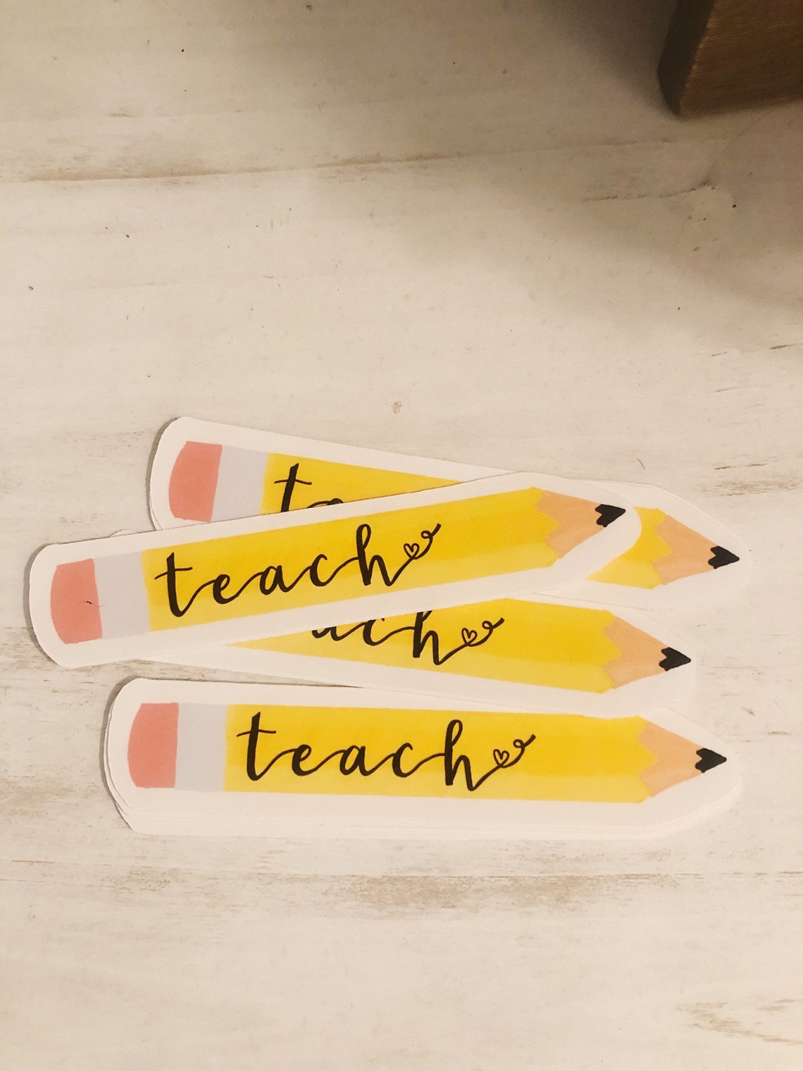 Teach Sticker Teach Pencil Sticker Pencil Sticker - Etsy