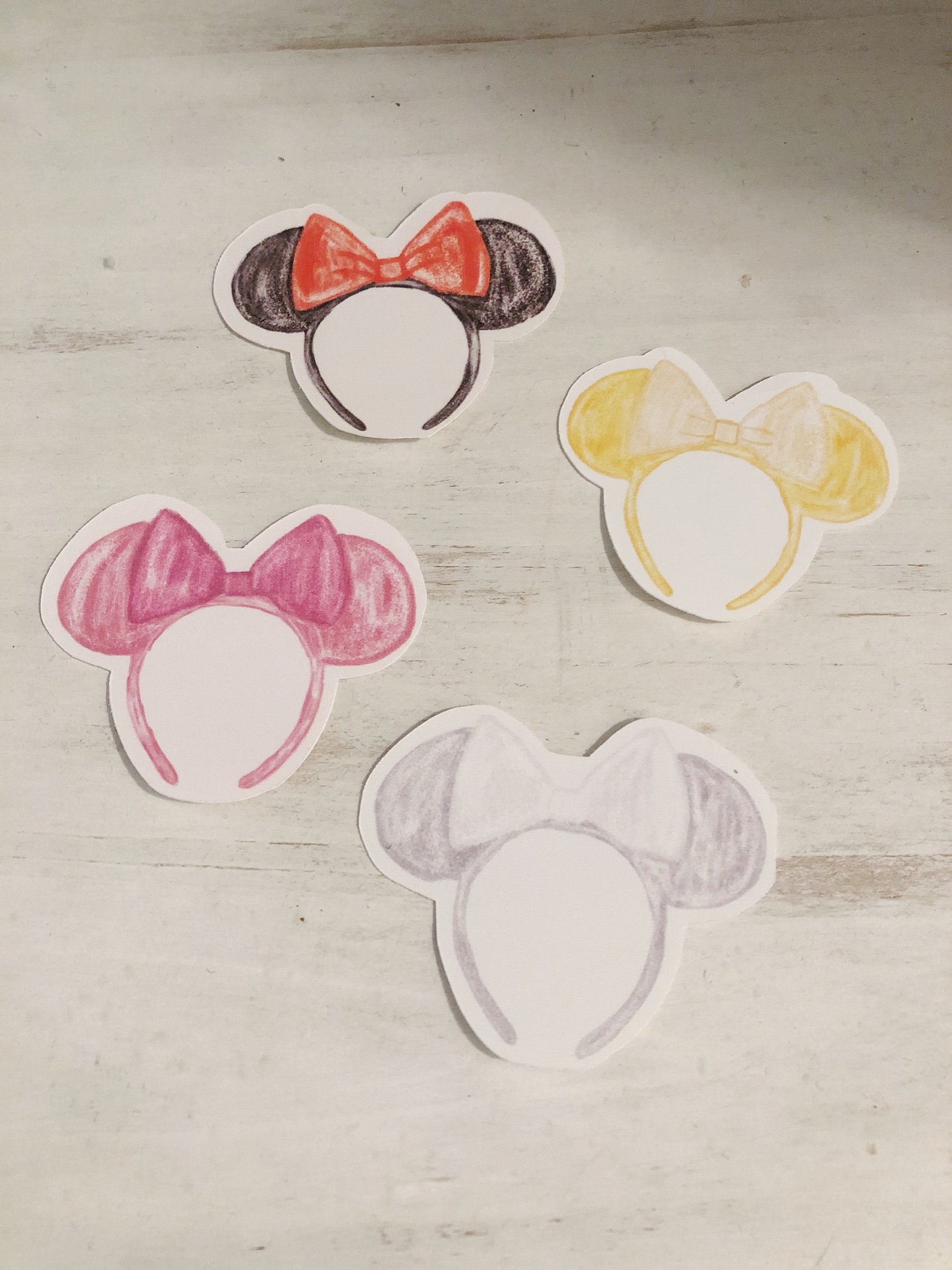 Minnie Mouse Ears Sticker Minnie Ears Sticker Disney Ears - Etsy