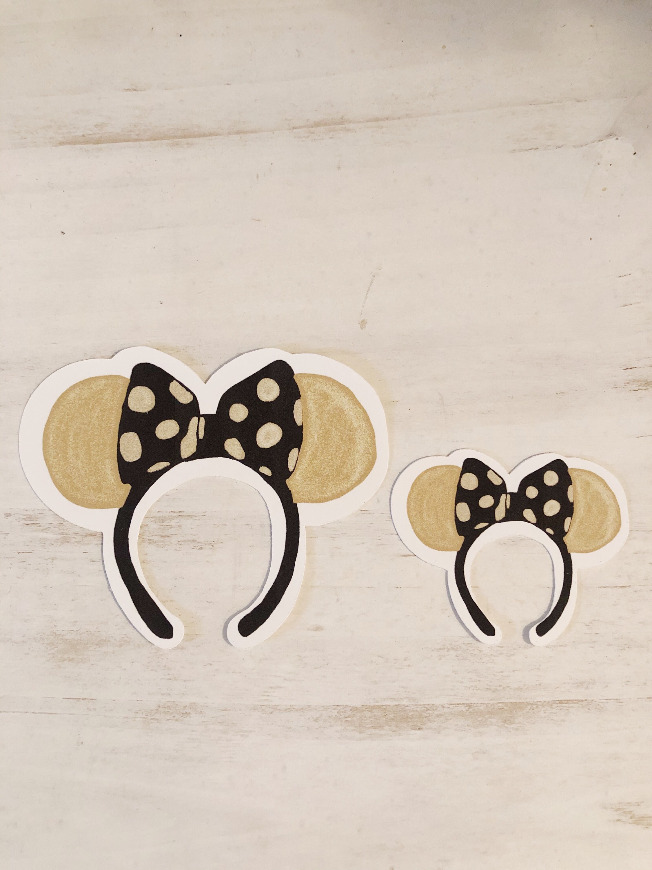 Minnie Mouse Ears Sticker Minnie Ears Sticker Disney Ears - Etsy