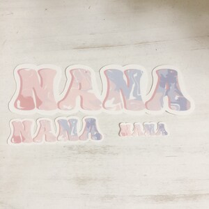 Nana Sticker Marble Nana Sticker Watercolor Nana Sticker - Etsy
