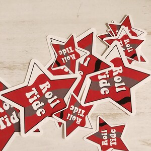 Alabama Roll Tide Star Sticker | Weatherproof Decal - Etsy