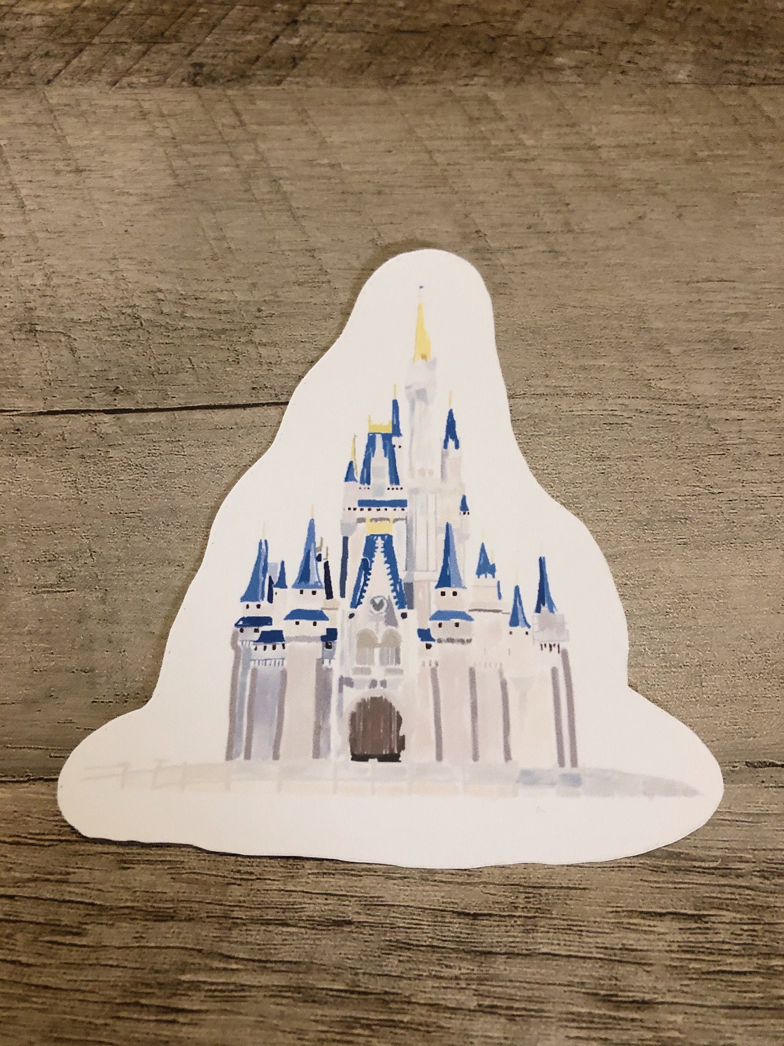 Walt Disney World Castle Sticker Cinderella's Castle | Etsy