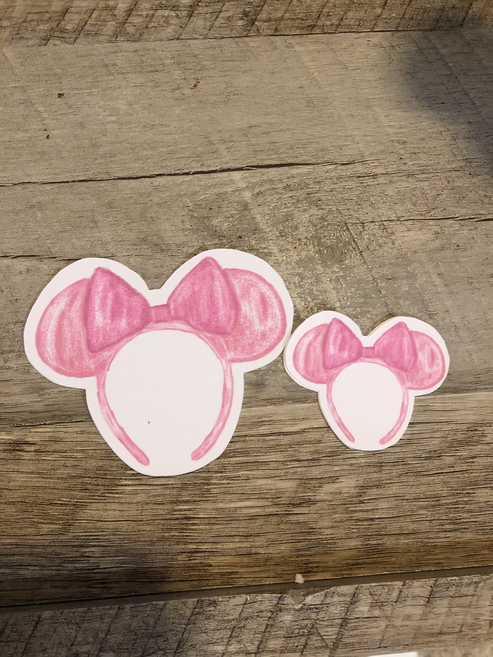 Minnie Mouse Ears Sticker Minnie Ears Sticker Disney Ears - Etsy