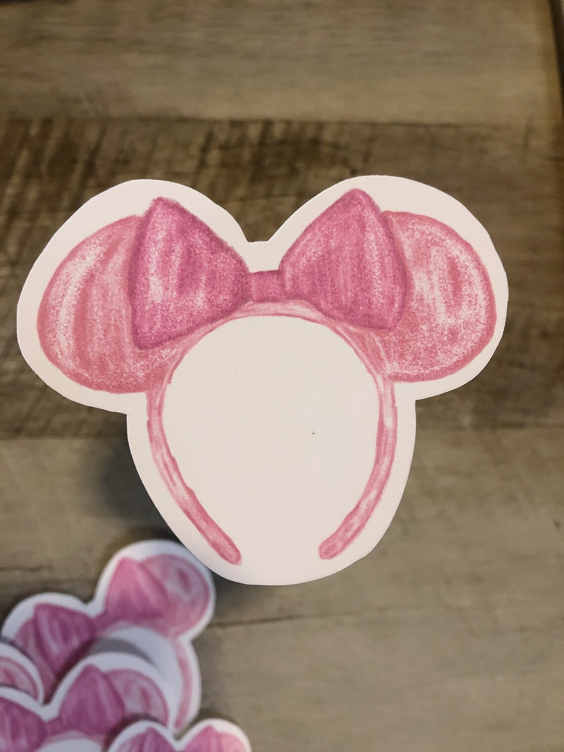 Minnie Mouse Ears Sticker Minnie Ears Sticker Disney Ears - Etsy