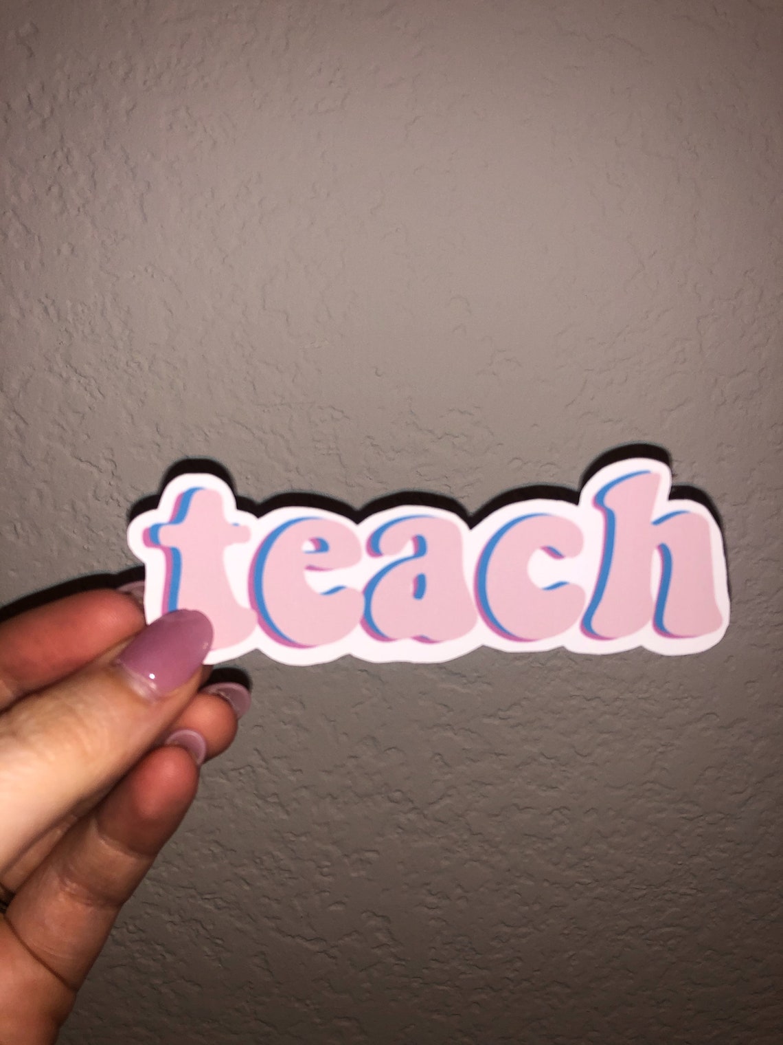 Retro Teach Sticker Teacher Sticker Teach Sticker - Etsy