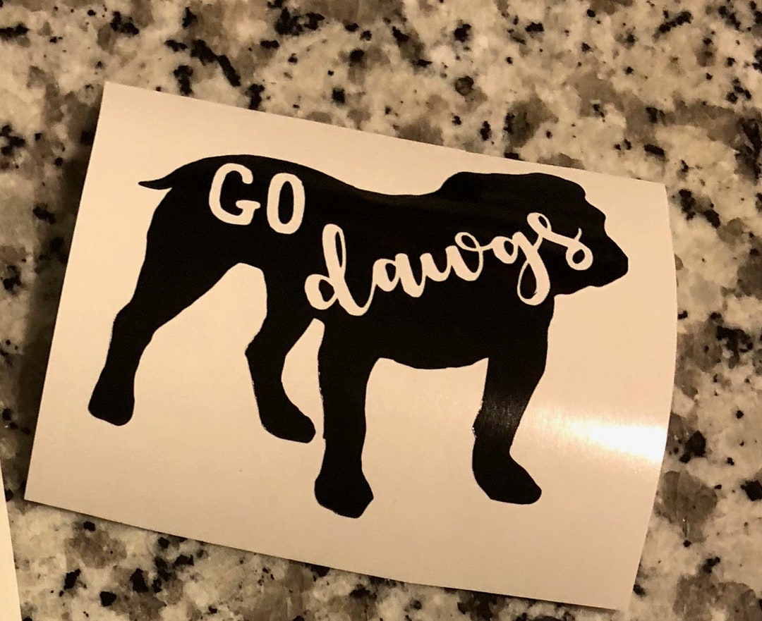 Georgia Bulldogs Decal | Go Dawgs Decal | Georgia Bulldog Sticker ...