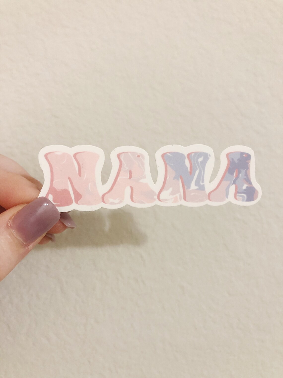 Marble Nana Sticker | Waterproof Laptop Decal - Etsy